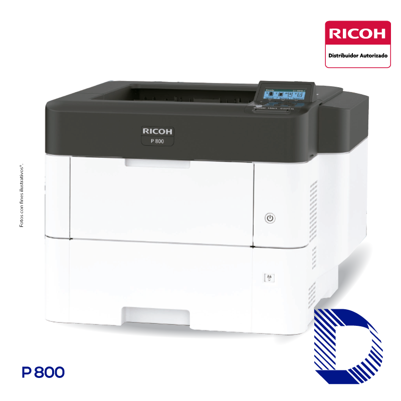 Impresora Láser RICOH P 800 Monocromática – DATAFLEX