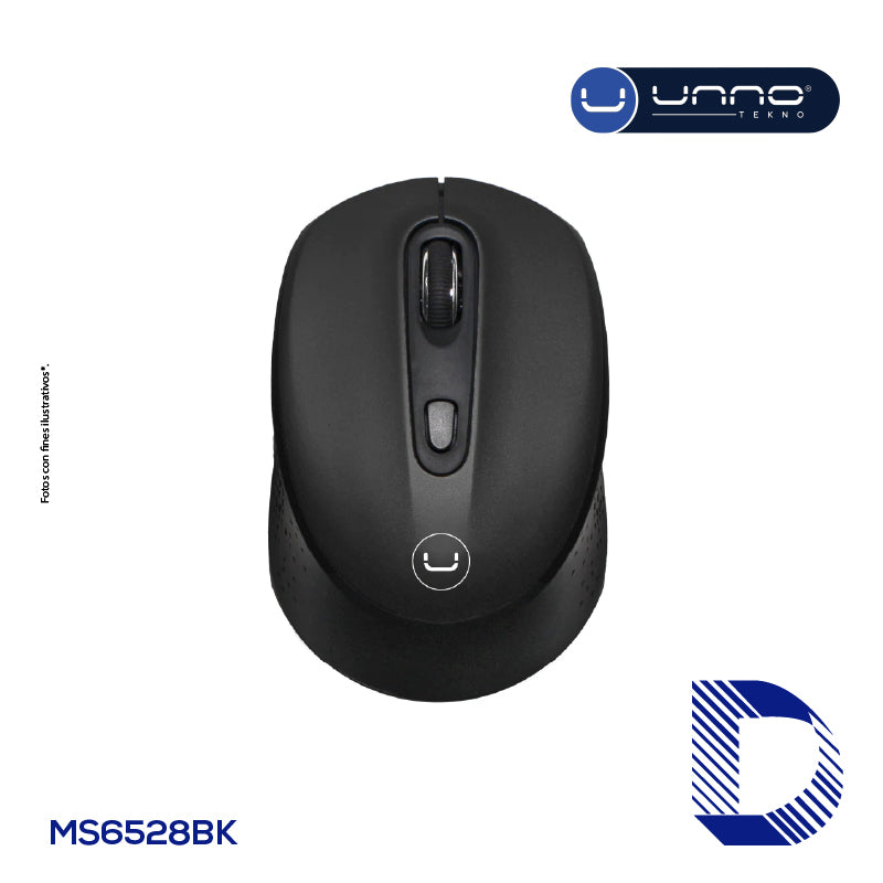 Mouse Unno Wireless negro MS6528BK – DATAFLEX